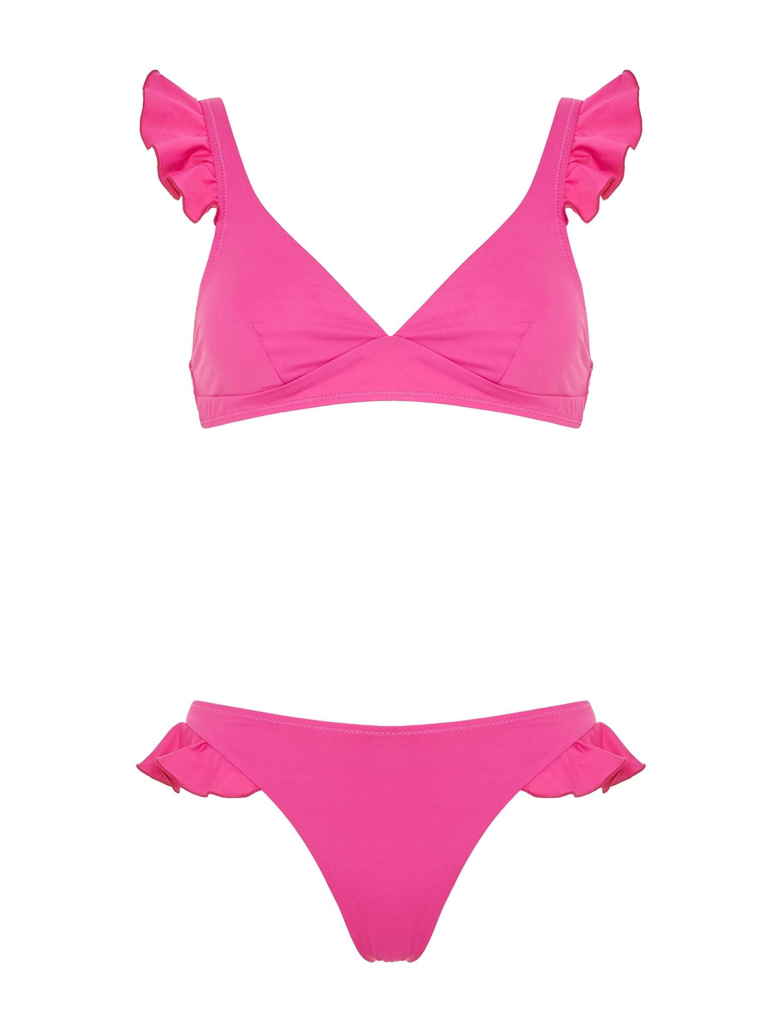 Ruffles Bikini - BUBBLE GUM – Maa Boo